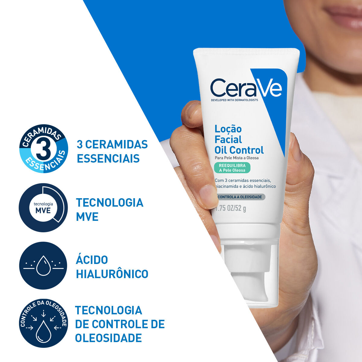 Loção Facial Oil Control: Controle de Oleosidade | Dermaclub