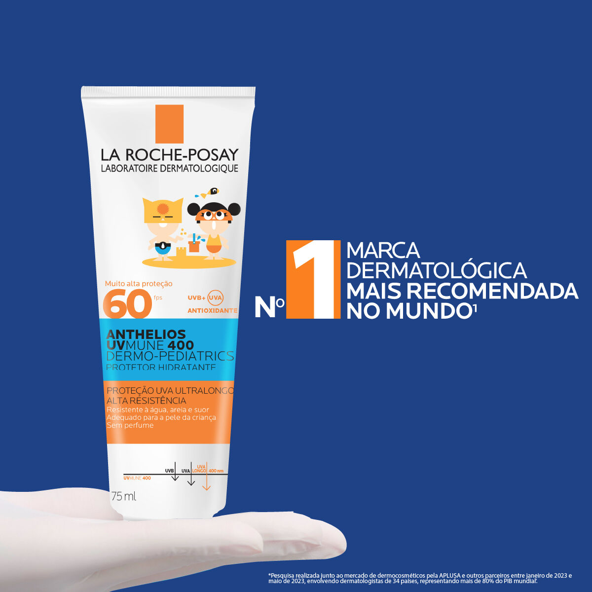 ANTHELIOS UVMUNE 400 DERMO-PEDIATRICS PROTETOR HIDRATANTE FPS60 75ml