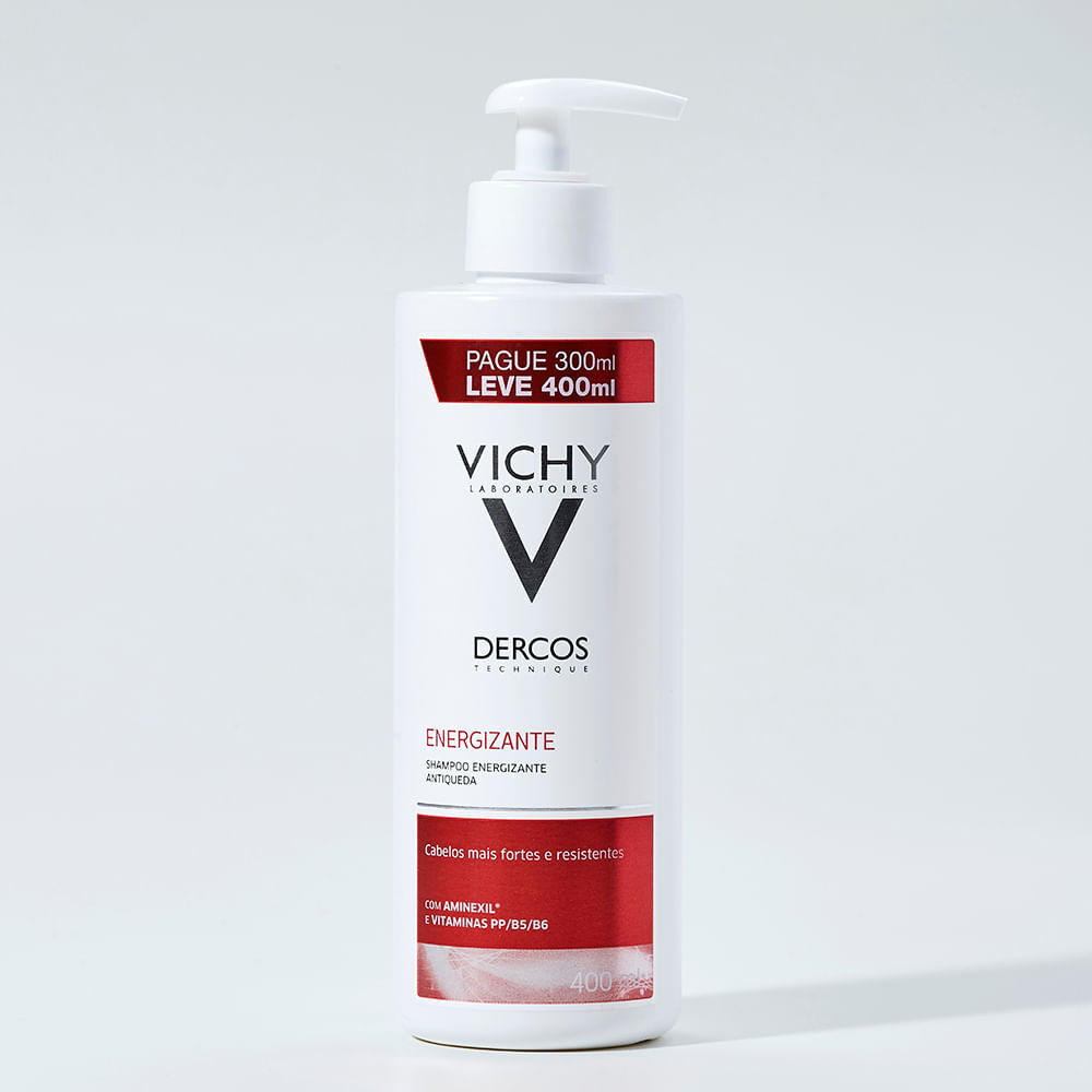 Vichy Dercos Energizante: Shampoo Antiqueda com Aminexil